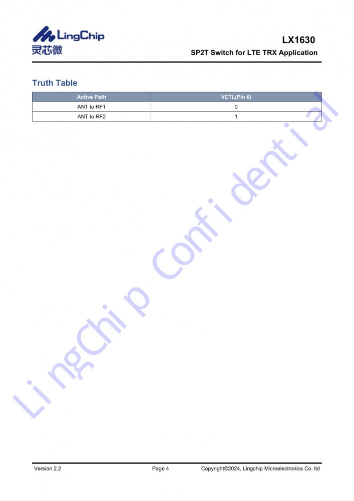 LX1630 technical document page 4