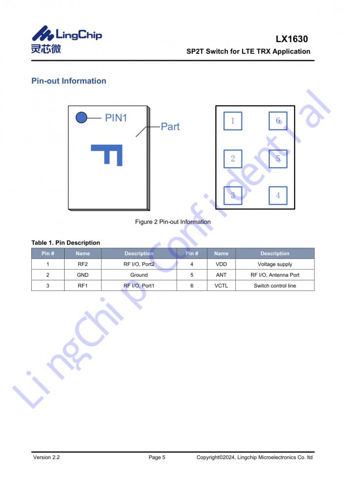 LX1630 technical document page 5