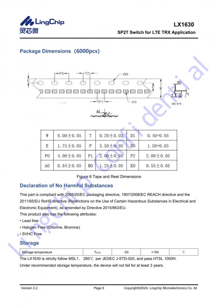 LX1630 technical document page 9