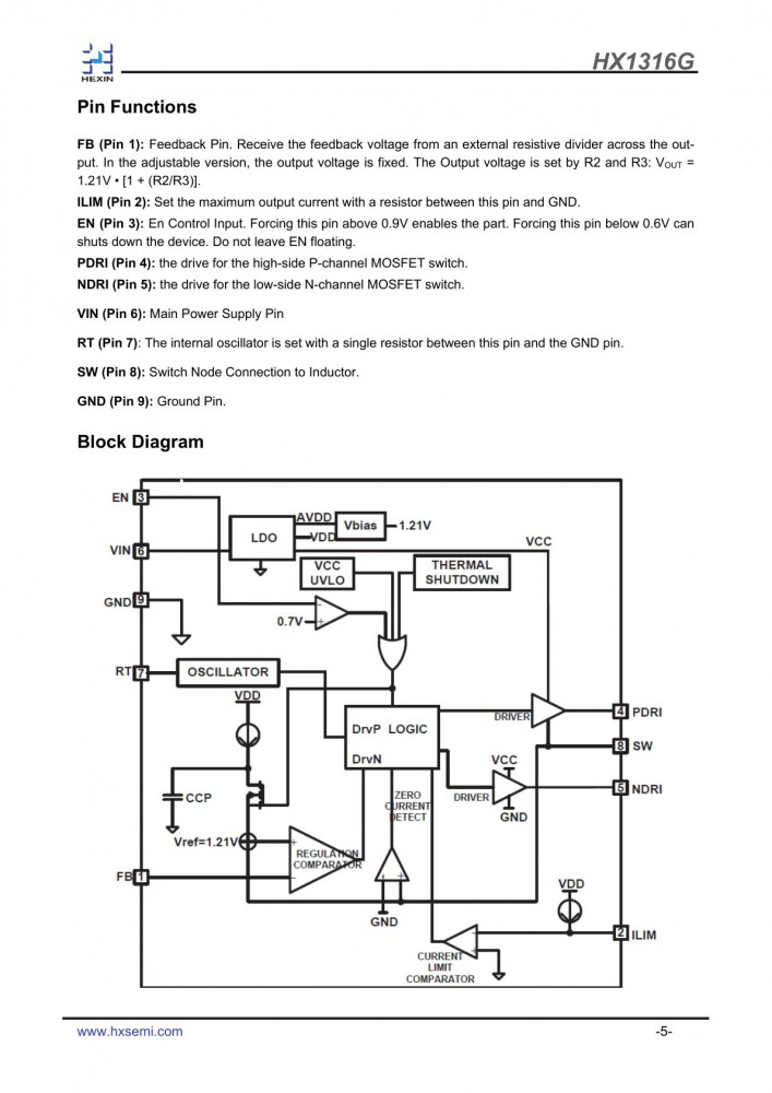HX1316G-APC datasheet page 5
