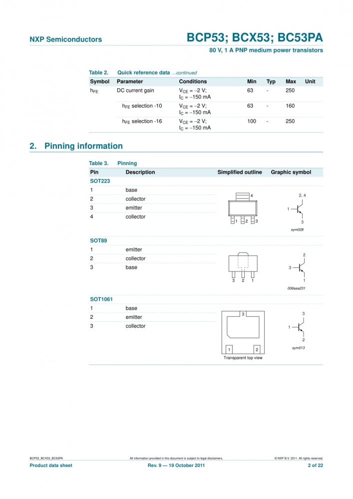 BCP53-16,115 datasheet page 2