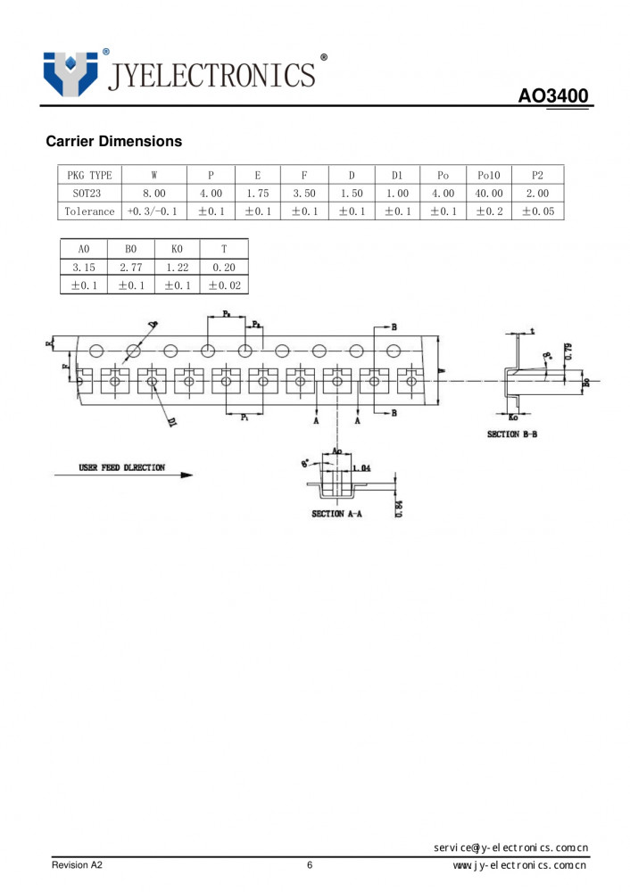AO3400 datasheet page 6