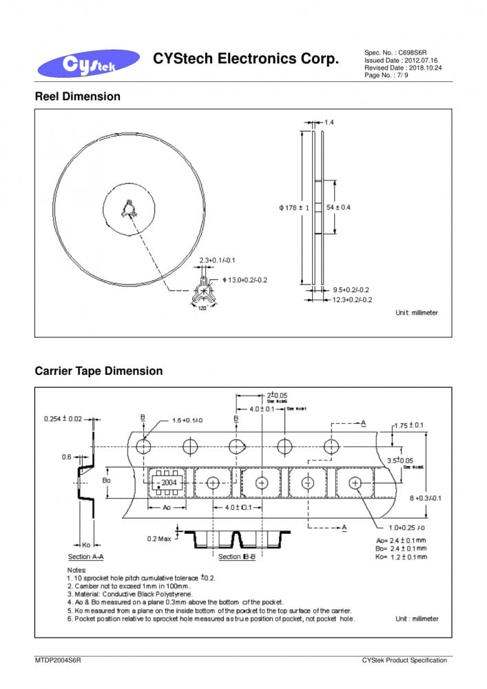 MTDP2004S6R datasheet page 7