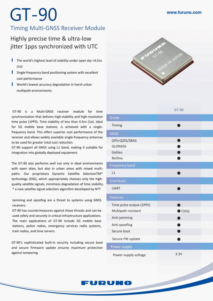 Furuno GT-90 technical document page 1