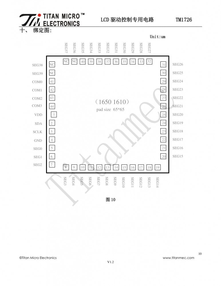 TM1726 datasheet page 10