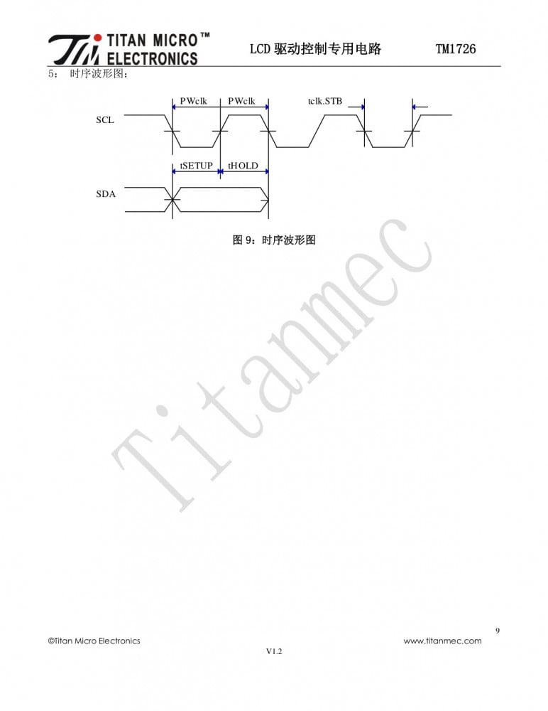TM1726 datasheet page 9