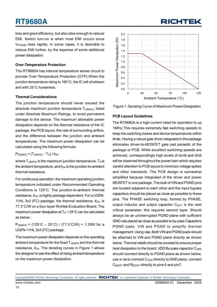 RT9680A datasheet page 10