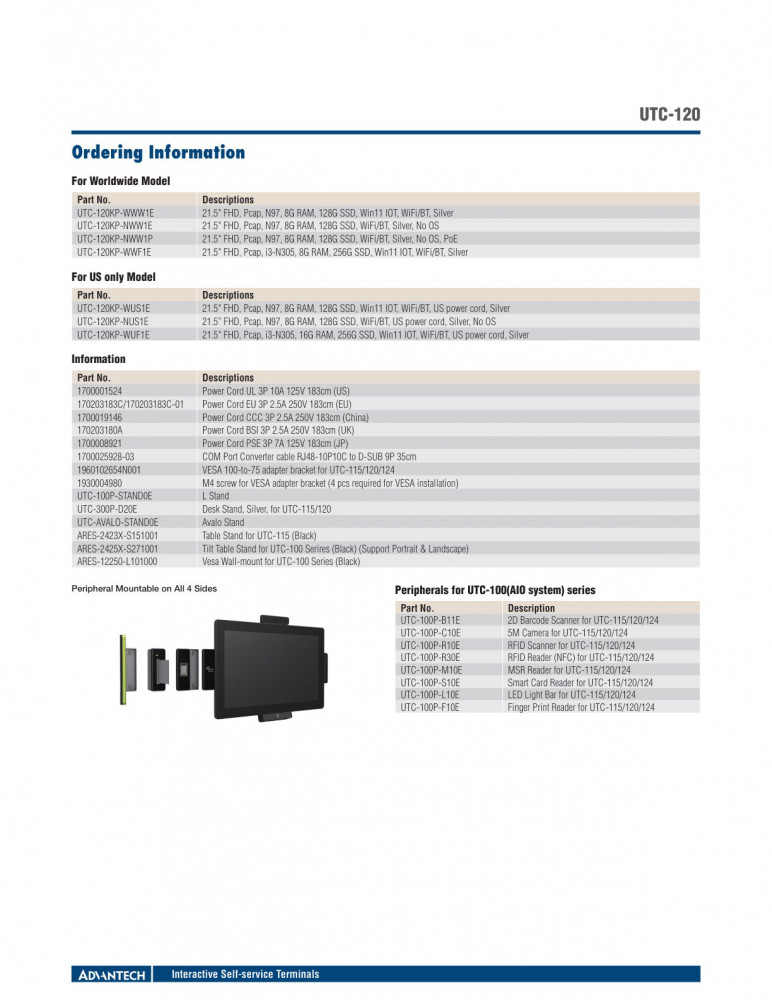 UTC-120 technical document page 3