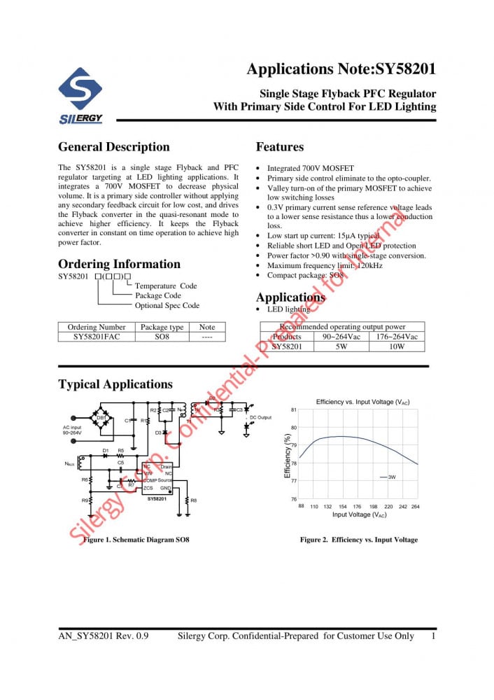 SY58201FAC datasheet page 1
