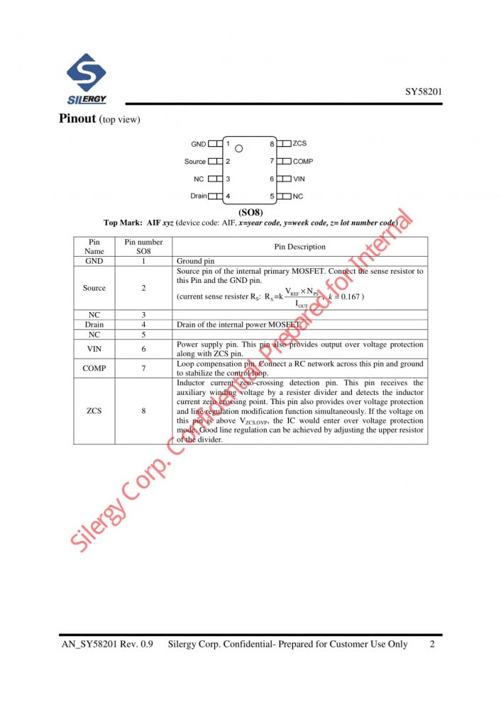 SY58201FAC datasheet page 2