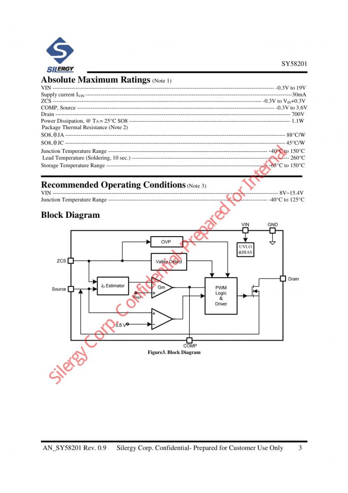 SY58201FAC datasheet page 3