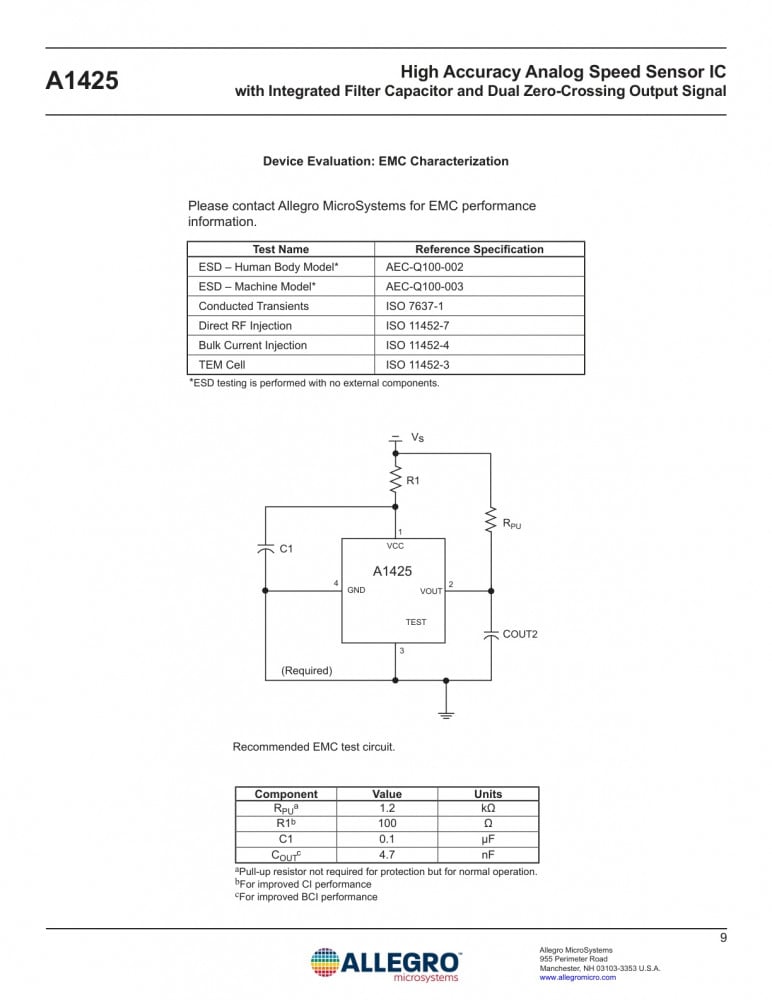 A1425LK-T datasheet page 9