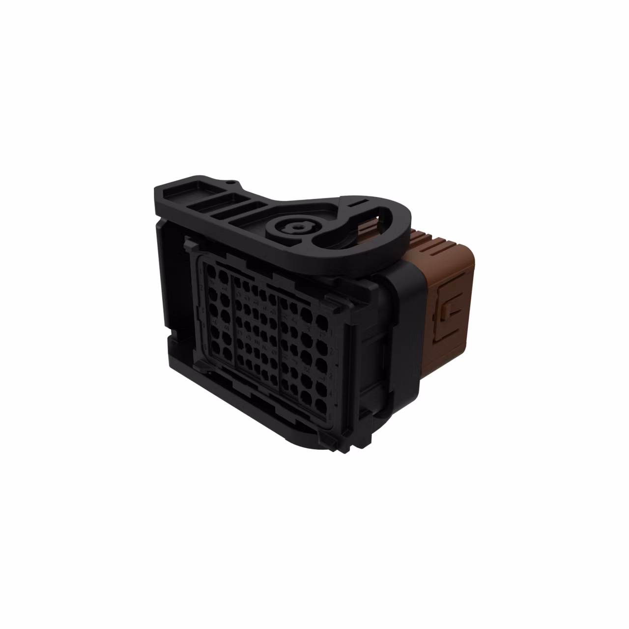 .635mm, 1.50mm, Power CMX Connector, 55 Circuits, Left Wire Output, Brown Coding for sale