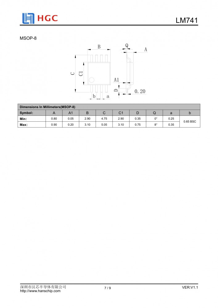 LM741 datasheet page 7
