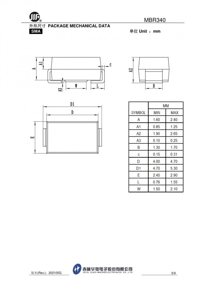 MBR340 datasheet page 5