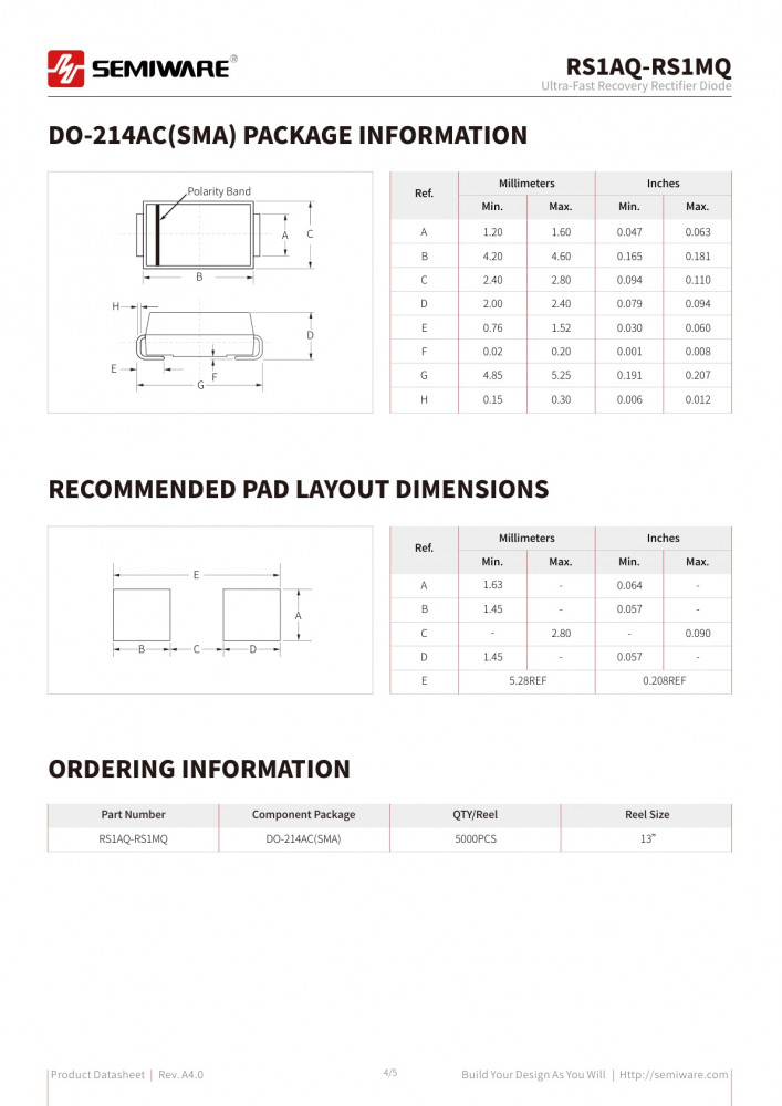 SEMIWARE RS1DQ datasheet page 4