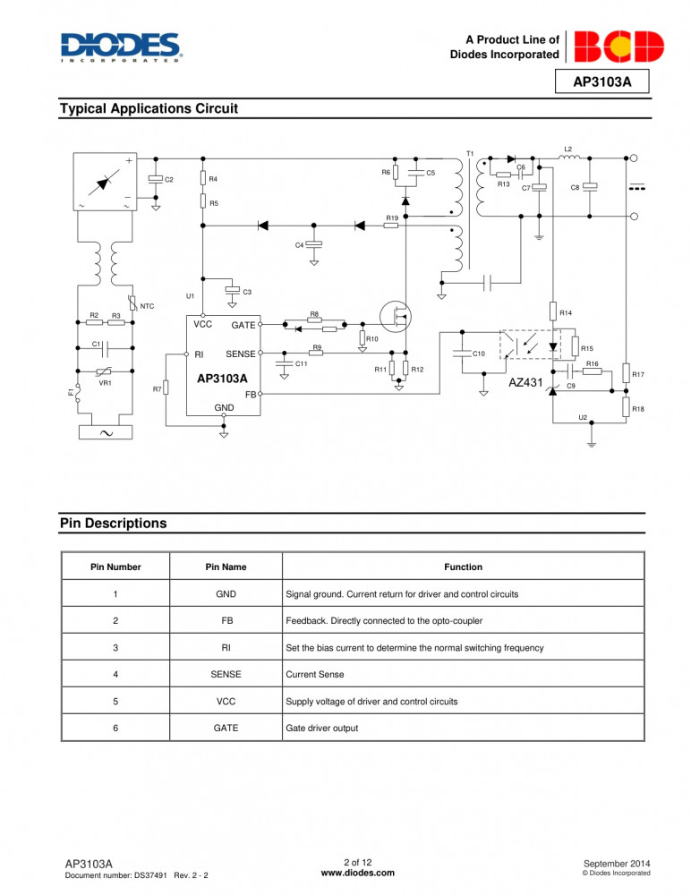 AP3103AKTR-G1 datasheet page 2