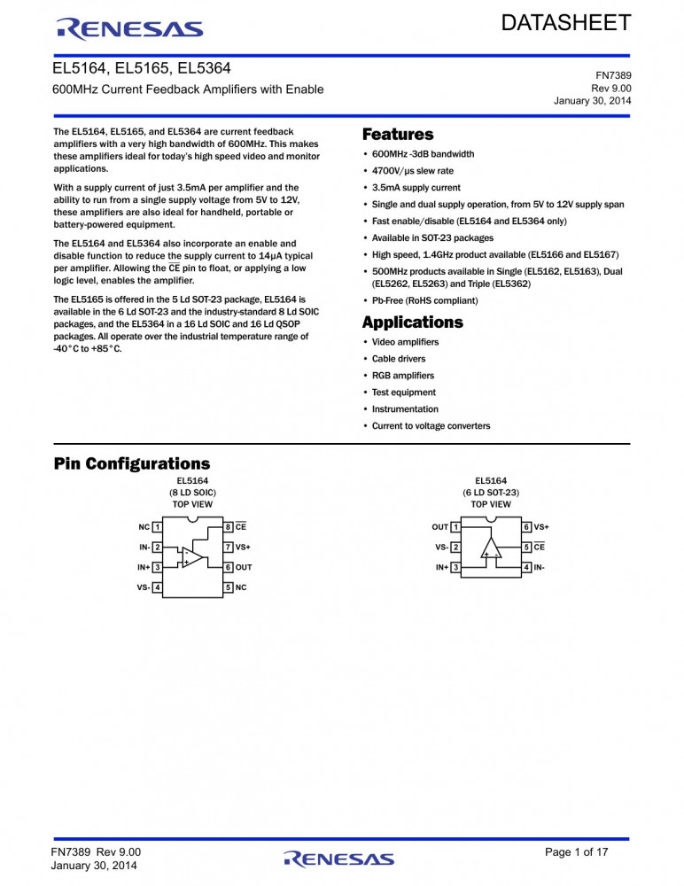 EL5164 documentation page 1