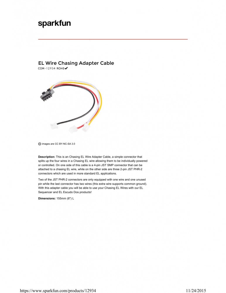 COM-12934 technical document page