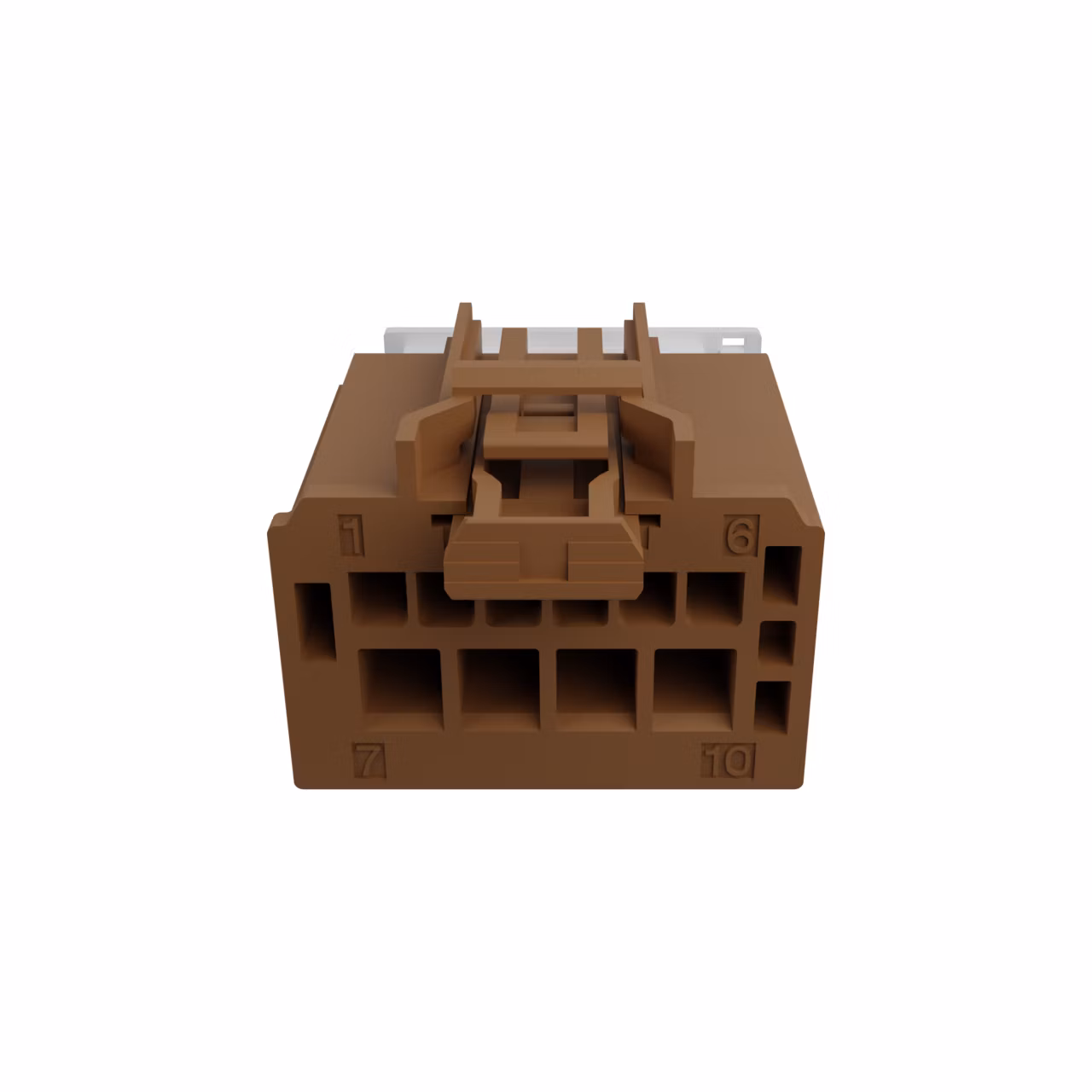 Stac64 Hybrid Receptacle Assembly, 10 Circuit, Brown, Polarization C, with CPA for sale