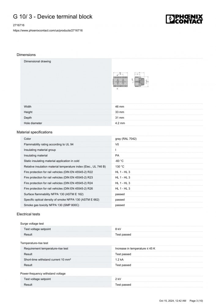 Phoenix Contact 2716716 technical document page 3
