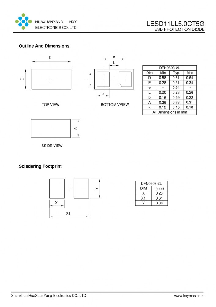 LESD11LL5.0CT5G datasheet page 4