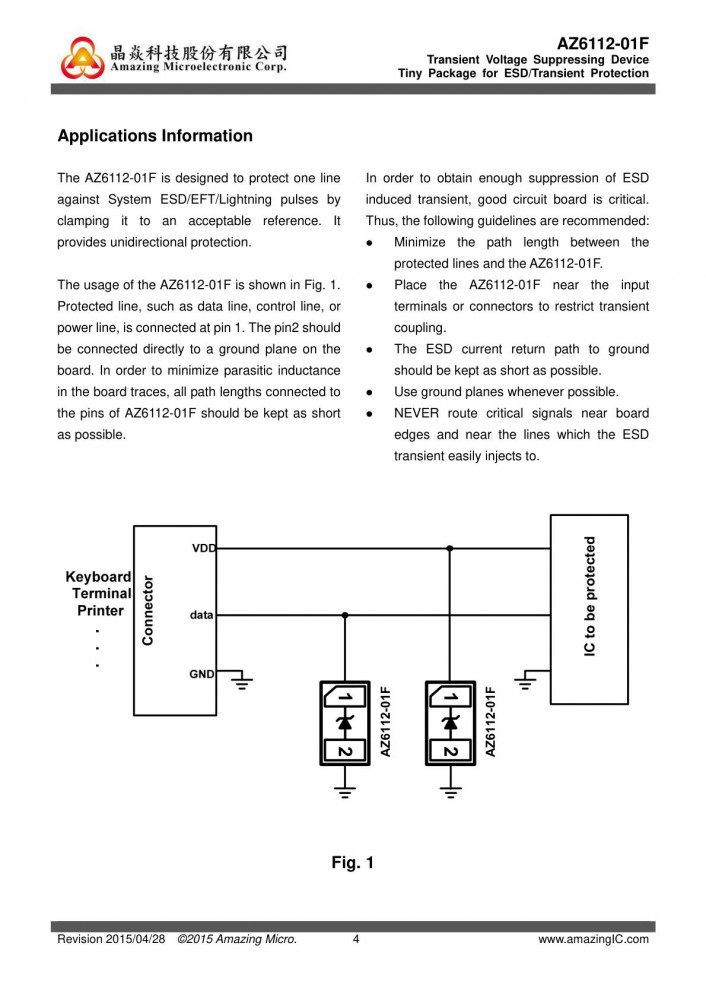 AZ6112-01F datasheet page 4