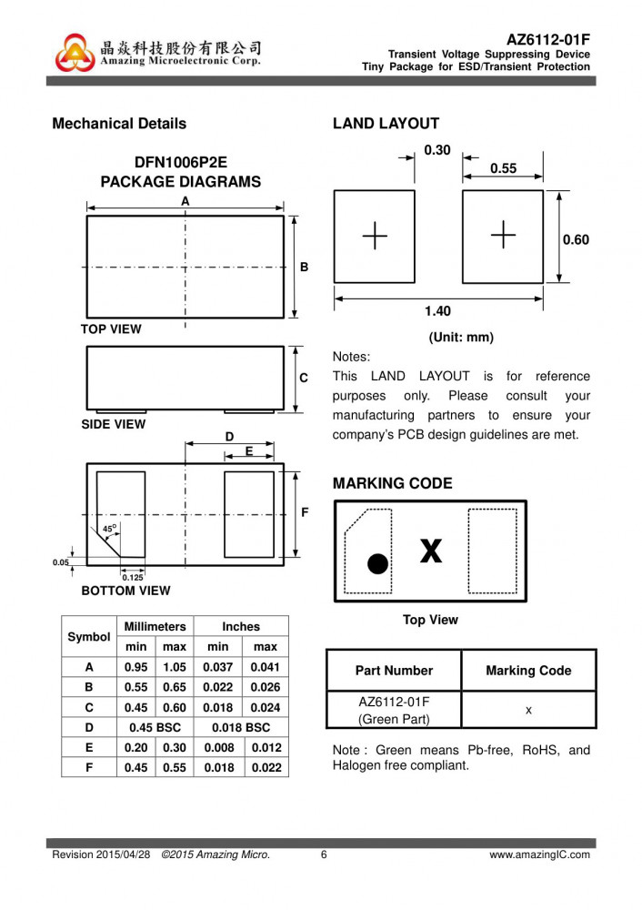 AZ6112-01F datasheet page 6