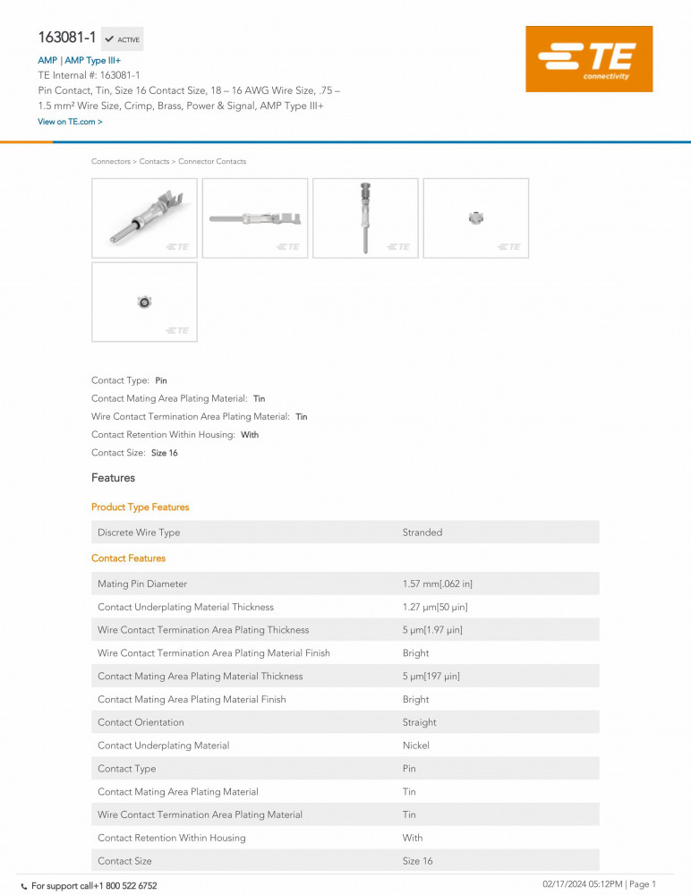 163081-1 technical document page 1