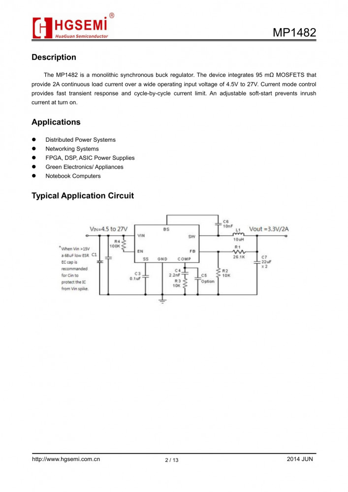 MP1482ME/TR datasheet page 2