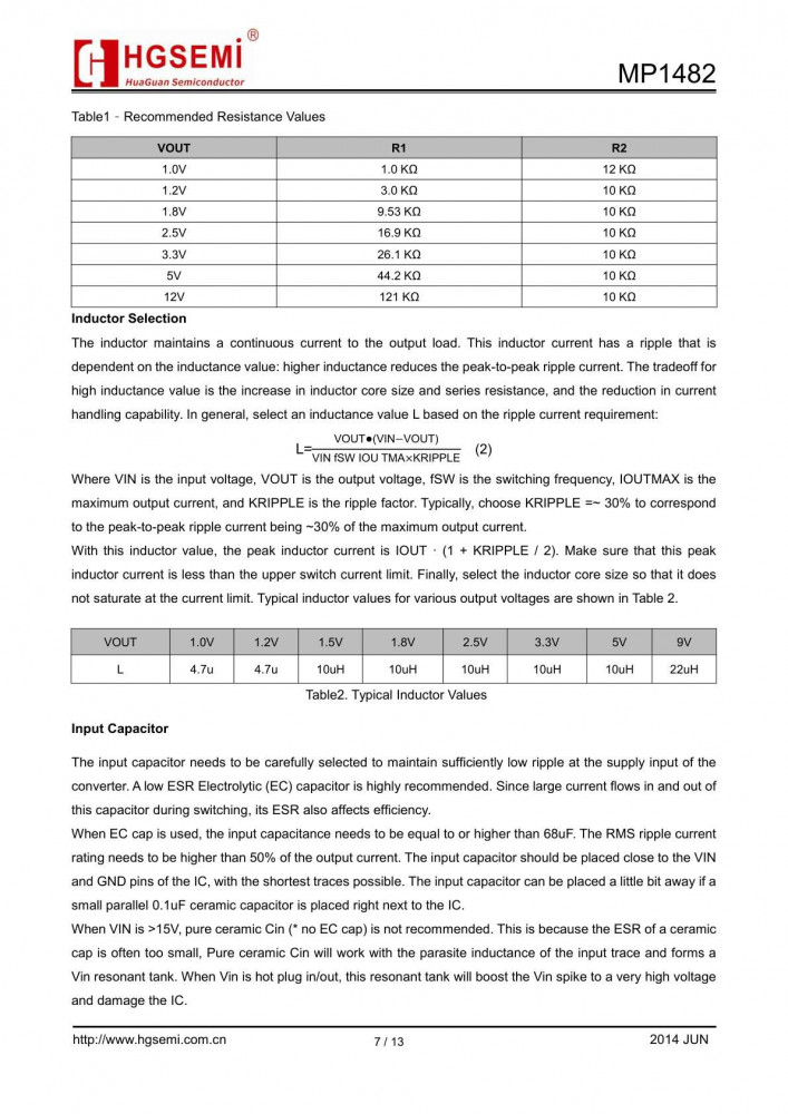 MP1482ME/TR datasheet page 7