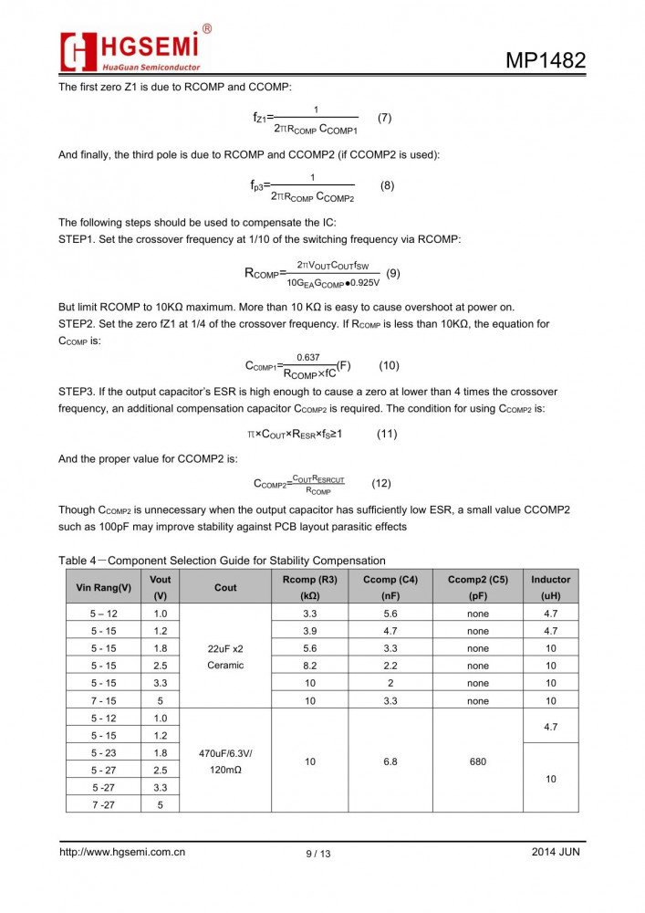 MP1482ME/TR datasheet page 9