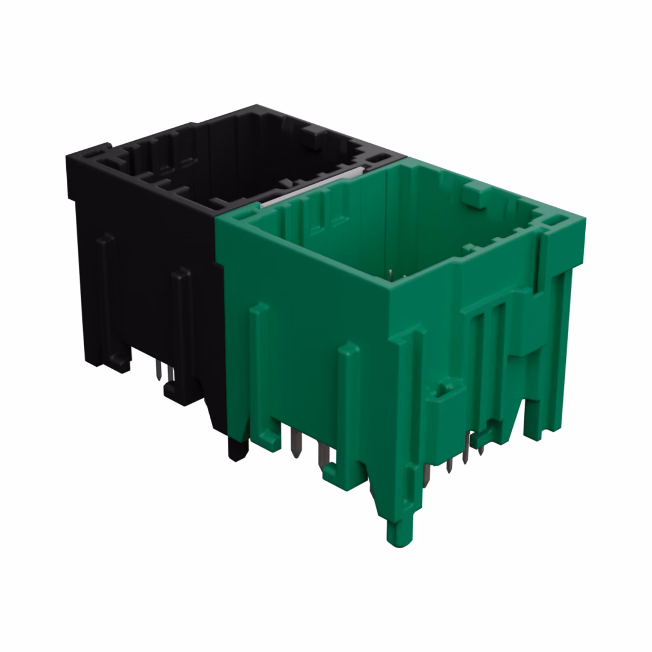 stAK50h 2 Bay Vertical Hybrid Header, 52 Circuits, Bay 1: 27 Circuits/Key 1/Black; Bay 2: 25 Circuits/Key 1/Green; Tray for sale