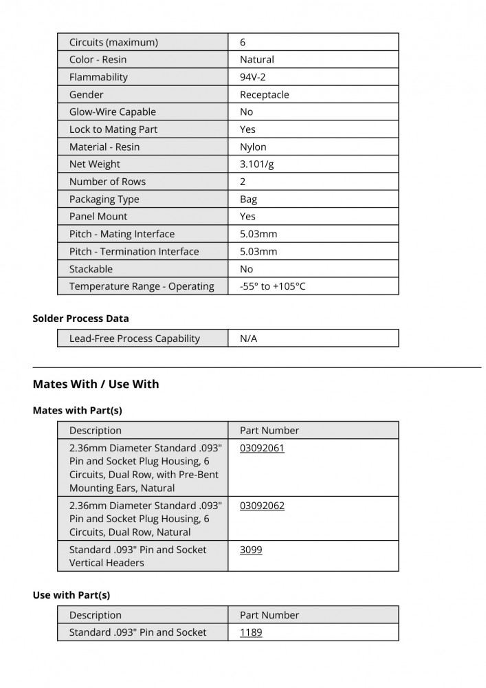 MOLEX document page 3