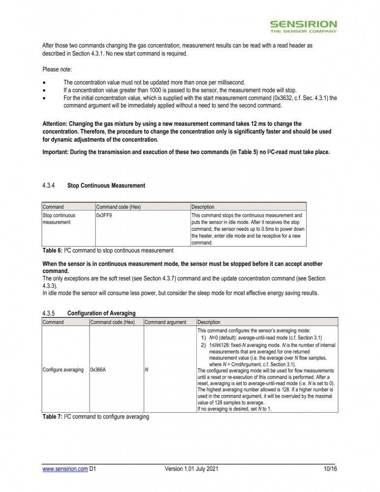 SFM3019 datasheet page 10