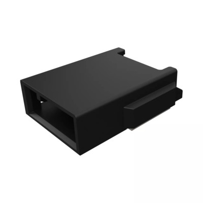 ConnTAK50 Header, Single Row, Right-Angle, Surface Mount, 4 Circuits, Key A, Black for sale