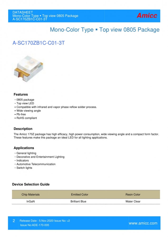 A-SC170ZB1C-C01-3T datasheet page 2