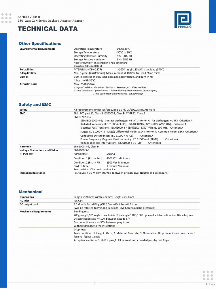 AA280U-200B-R technical document page 3