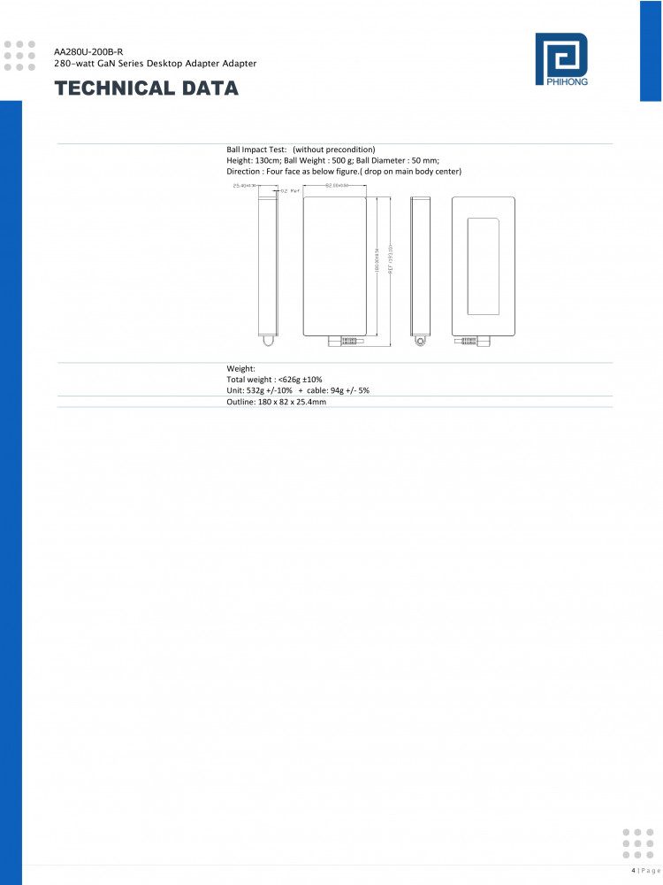 AA280U-200B-R technical document page 4
