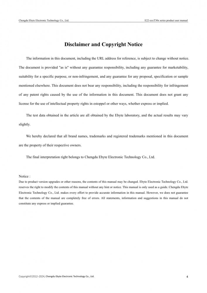 E22-230T30S documentation page 4