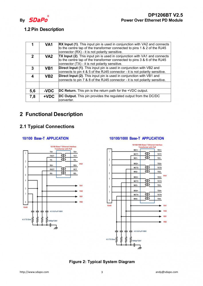 DP1206BT V2.5-S datasheet page 3