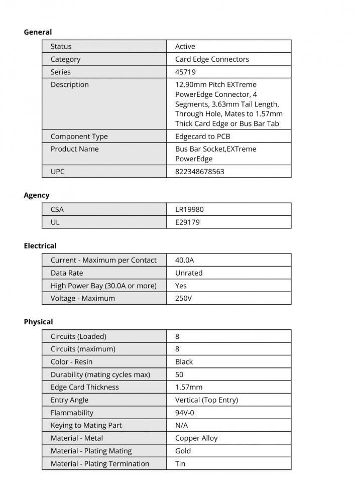 MOLEX 457190006 document preview, page 2