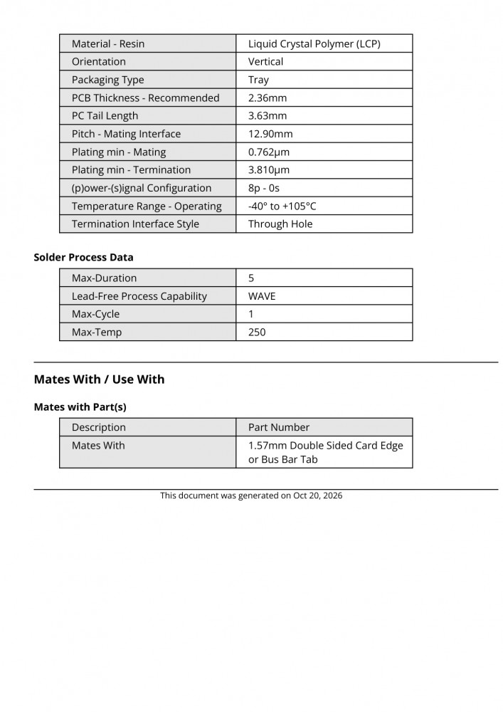 MOLEX 457190006 document preview, page 3