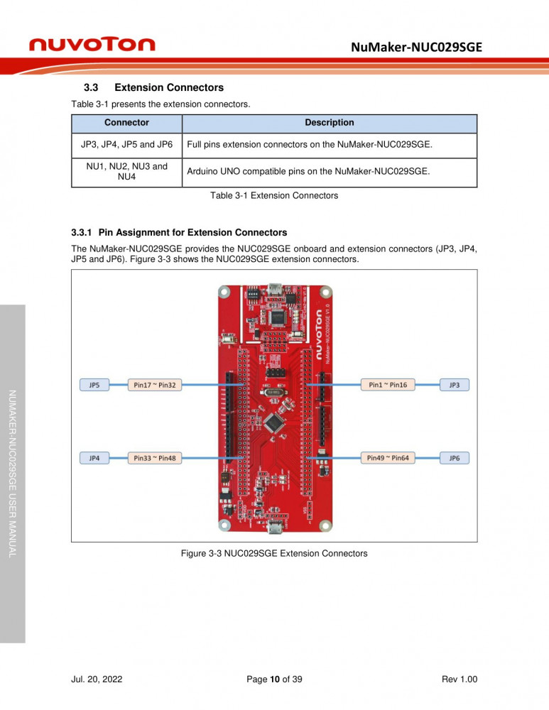 NuMaker-NUC029SGE manual page 10