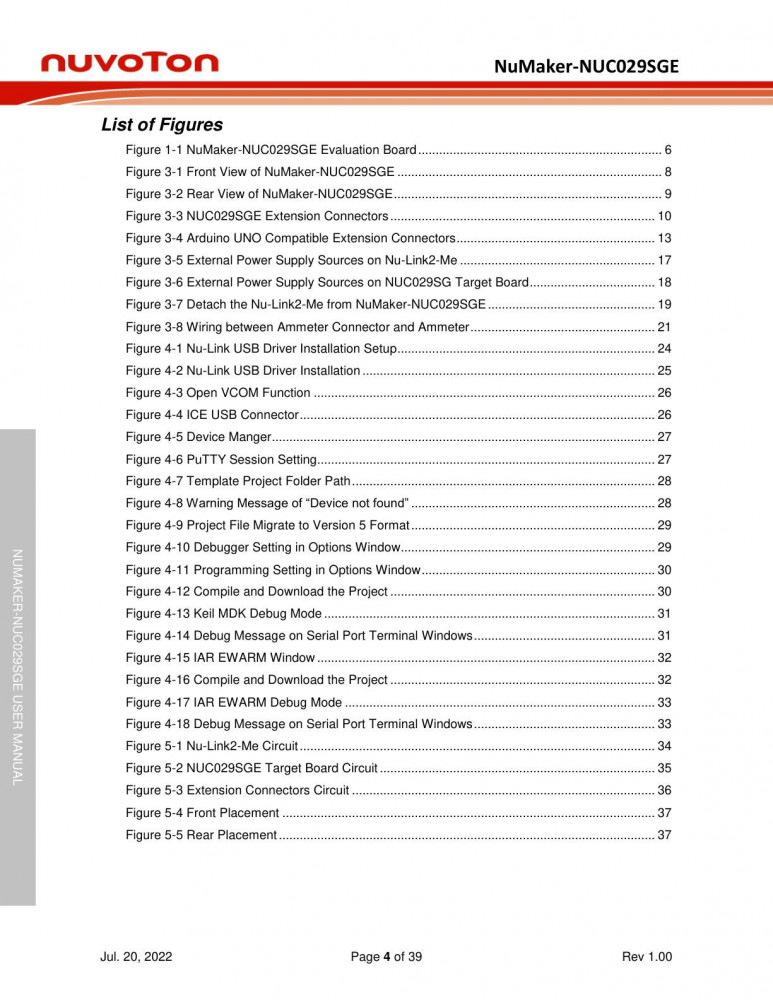 NuMaker-NUC029SGE manual page 4