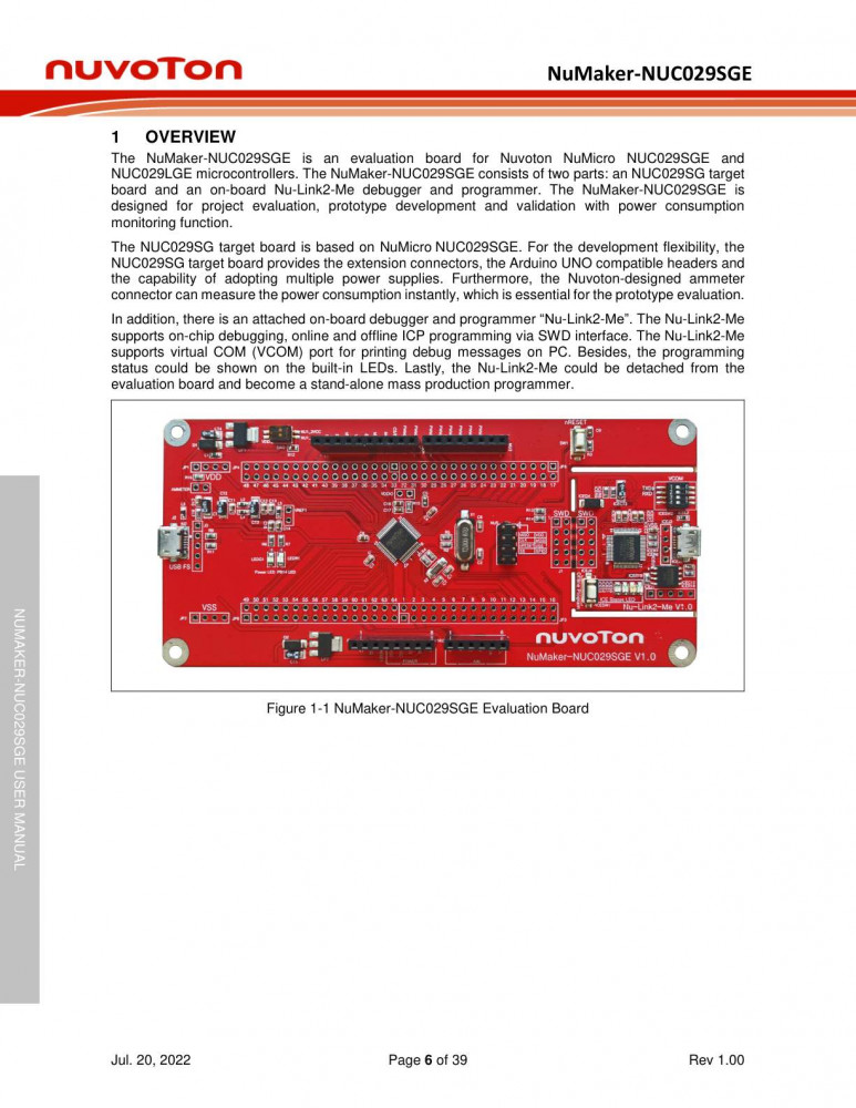 NuMaker-NUC029SGE manual page 6