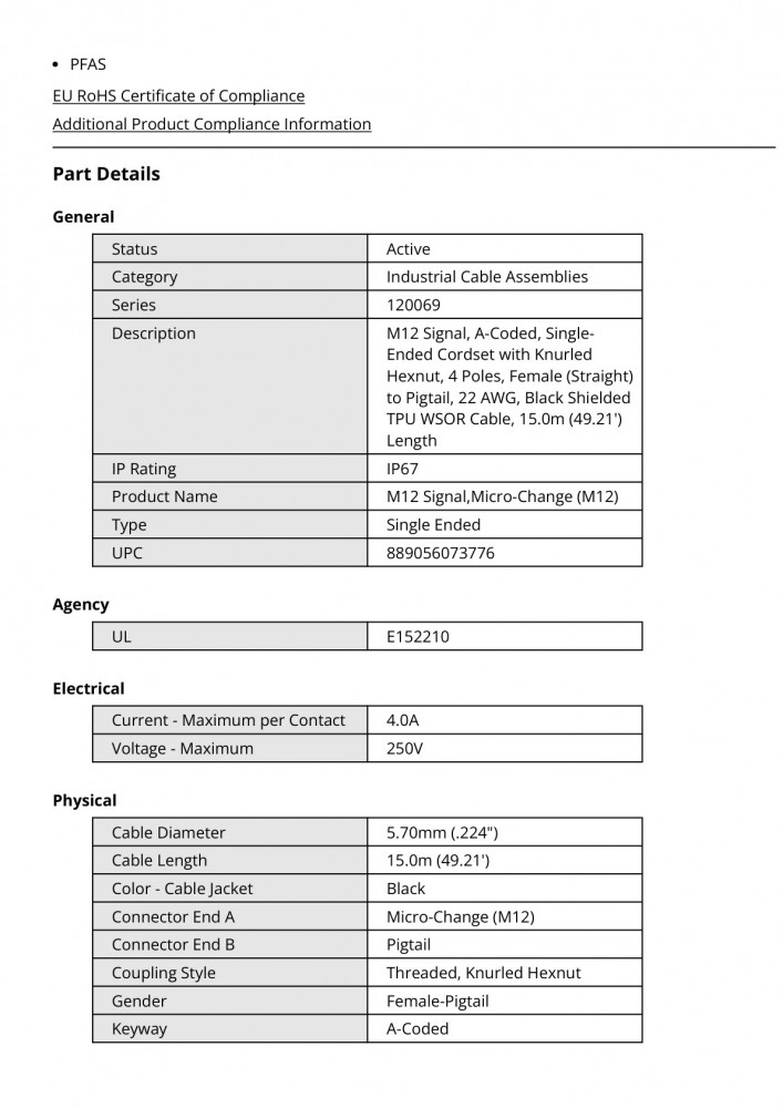 MOLEX product drawing page 2