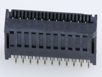 Easy-On FFC/FPC Connector, 0.50mm Pitch, Surface Mount, Vertical, Non-ZIF, Standard Footprint, Tin Bismuth Plating, Short Terminal Type, Black, 24 Circuits
