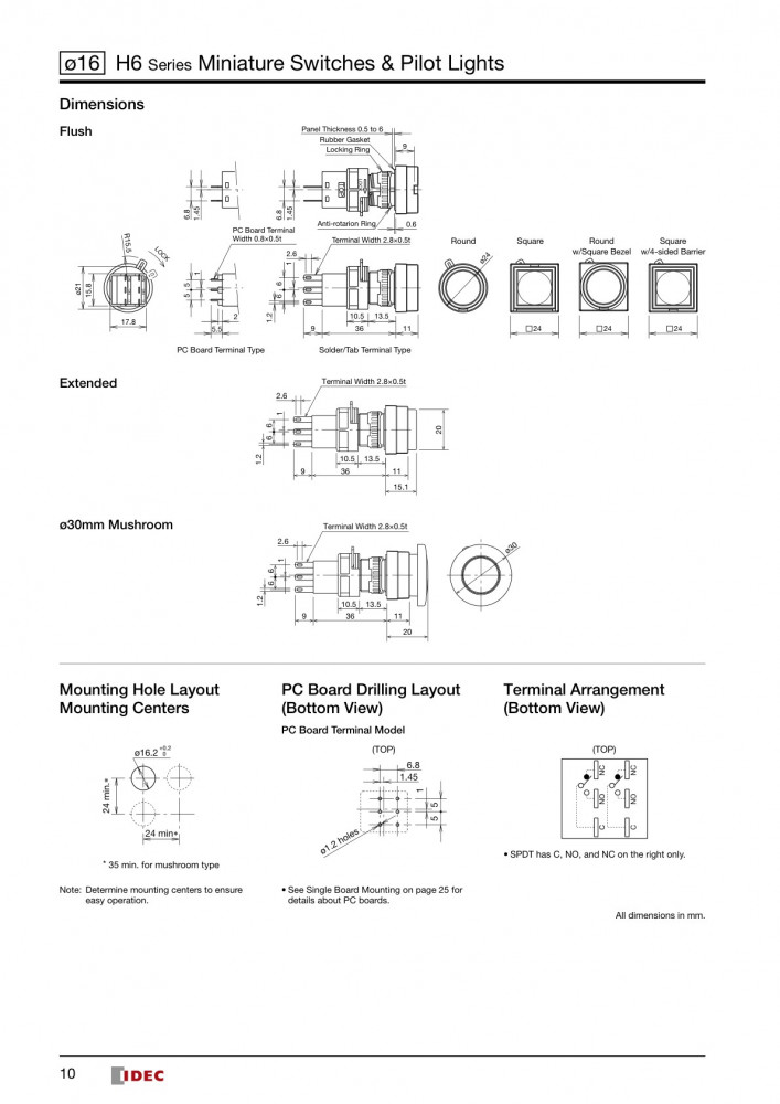 IDEC HA series datasheet page 10