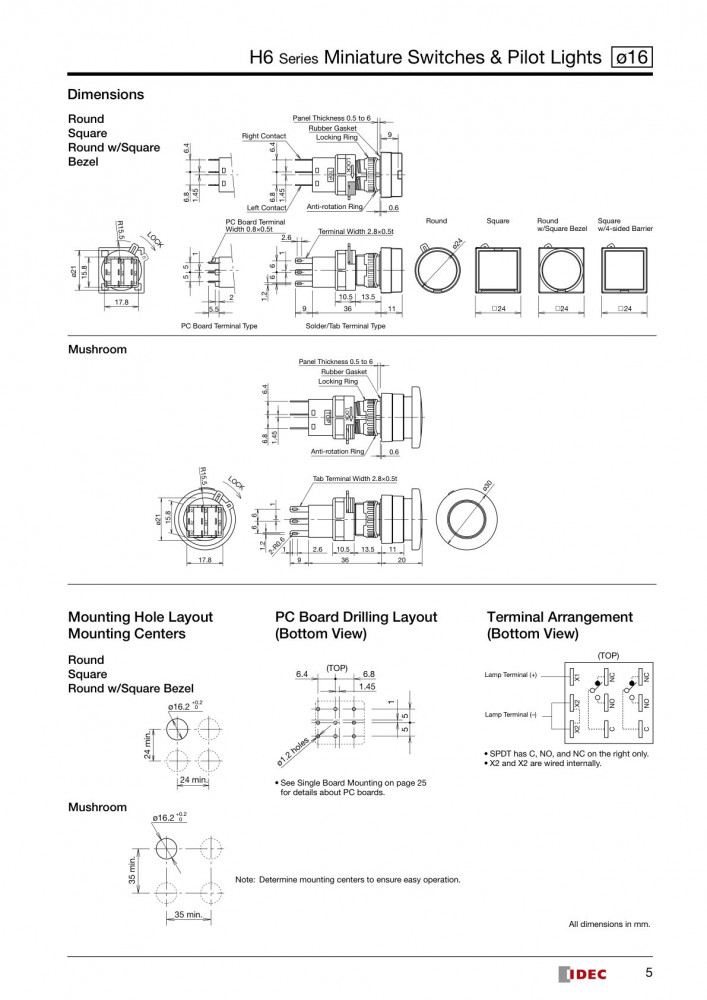 IDEC HA series datasheet page 5